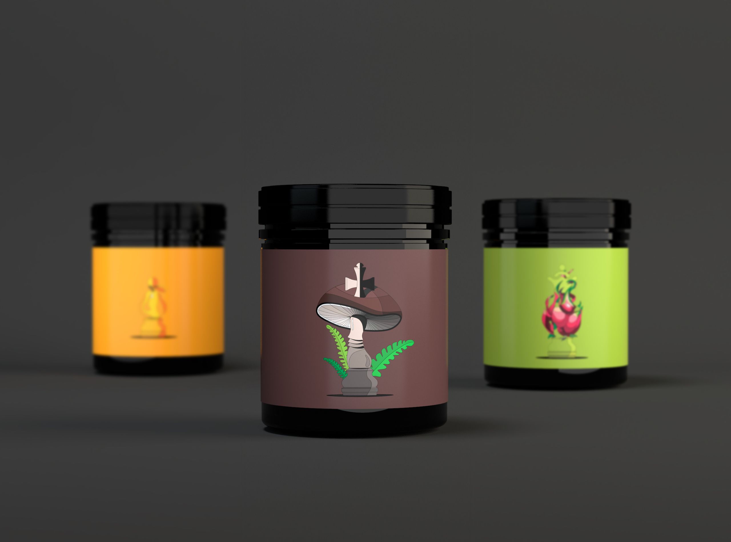 Metamorphism and chess-inspired illustrative packaging designs for ...