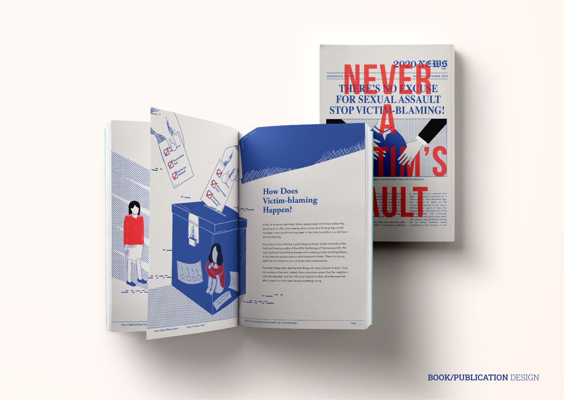 Award-winning illustrations tackle the problem of victim blaming ...