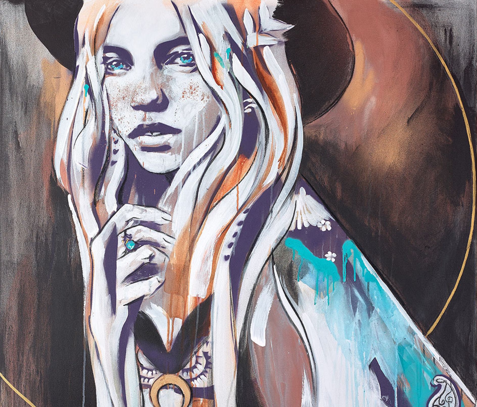 Natural, Beautiful & Strong: Urban street art portraits of tranquil ...