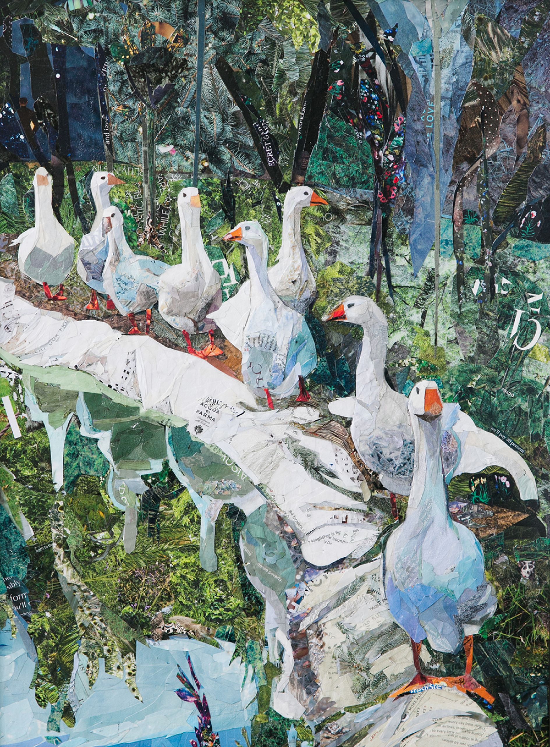 Carolyn Beehler's collaged artworks of travel adventures inspired by ...