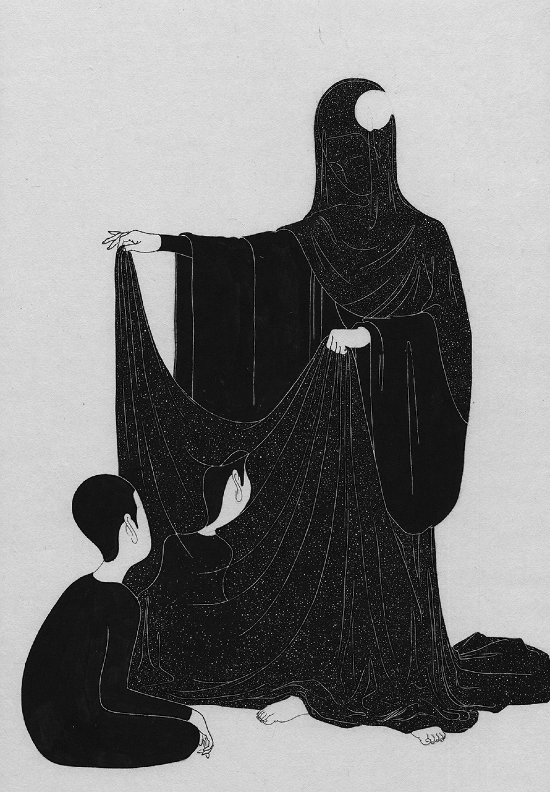 Moonassi: Melancholy illustrations react to the musings of everyday ...