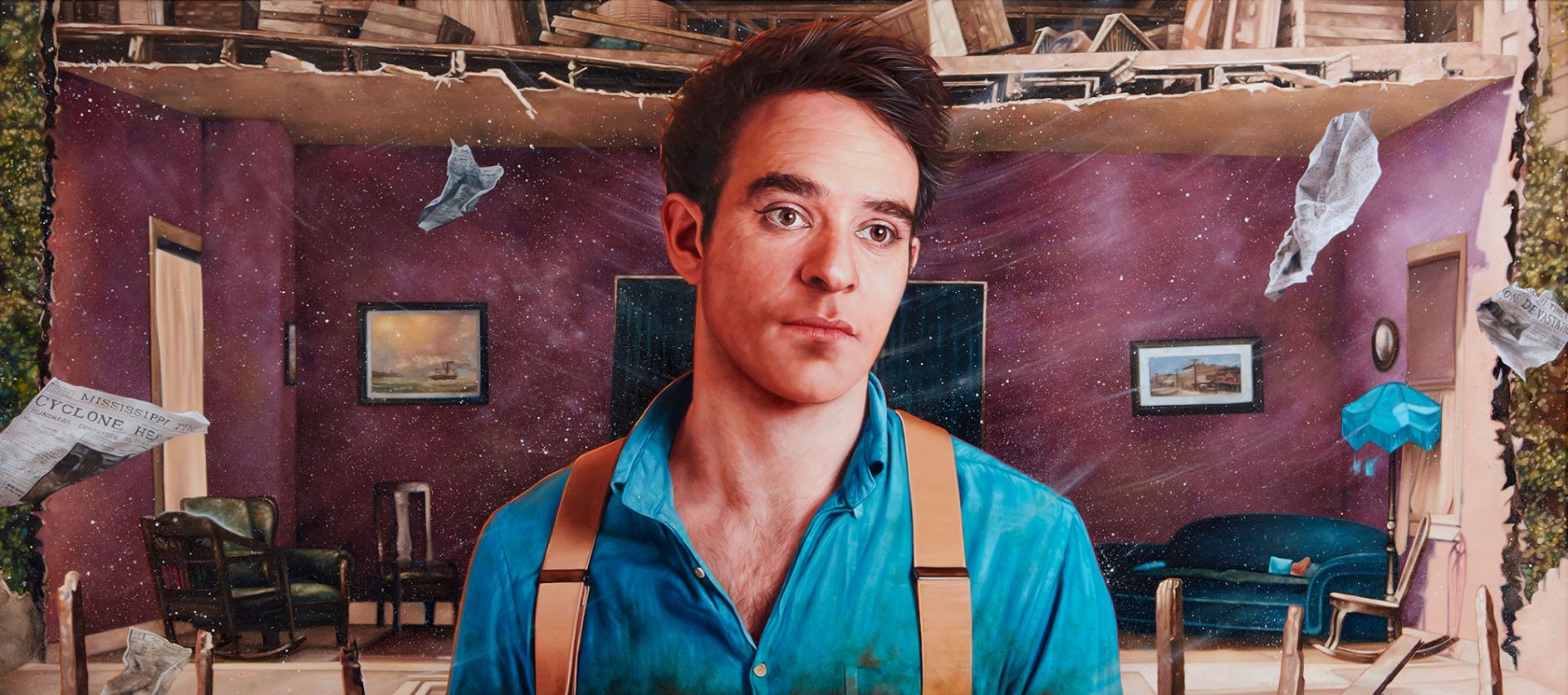 Joe Simpson's photo-realistic paintings of famous British actors in ...