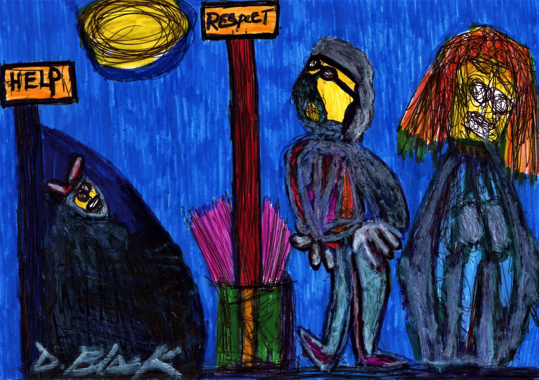 Paintings by Darrell Black that highlight social injustice and boldly ...