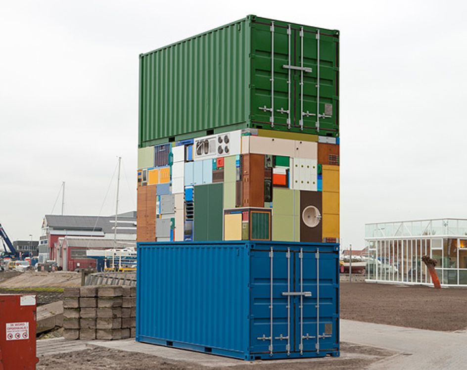 Giant Tetris-inspired stacked sculptures made out of everyday objects ...