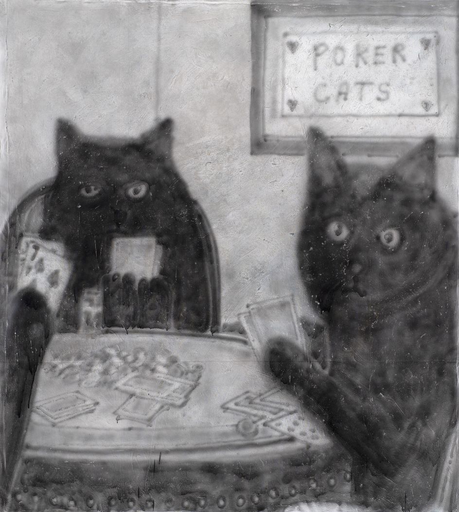 Bong paintings and black cats playing poker: new show lets disruptive ...
