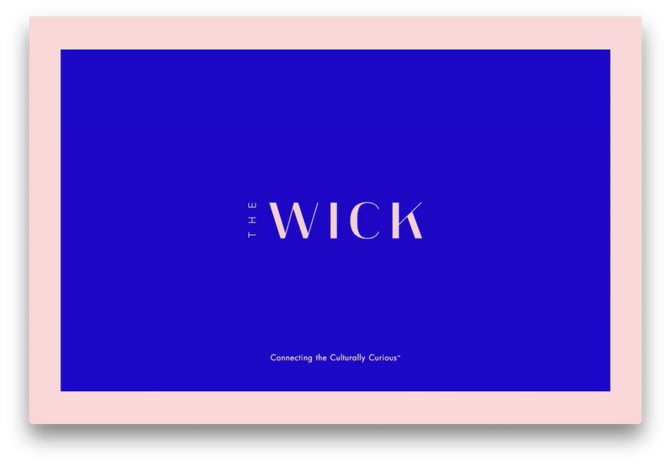 Praline designs new culture platform The Wick | Creative Boom
