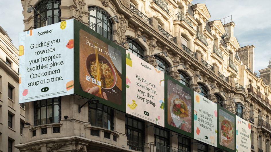 Koto's playful identity for Foodvisor, a nutrition app that includes a ...