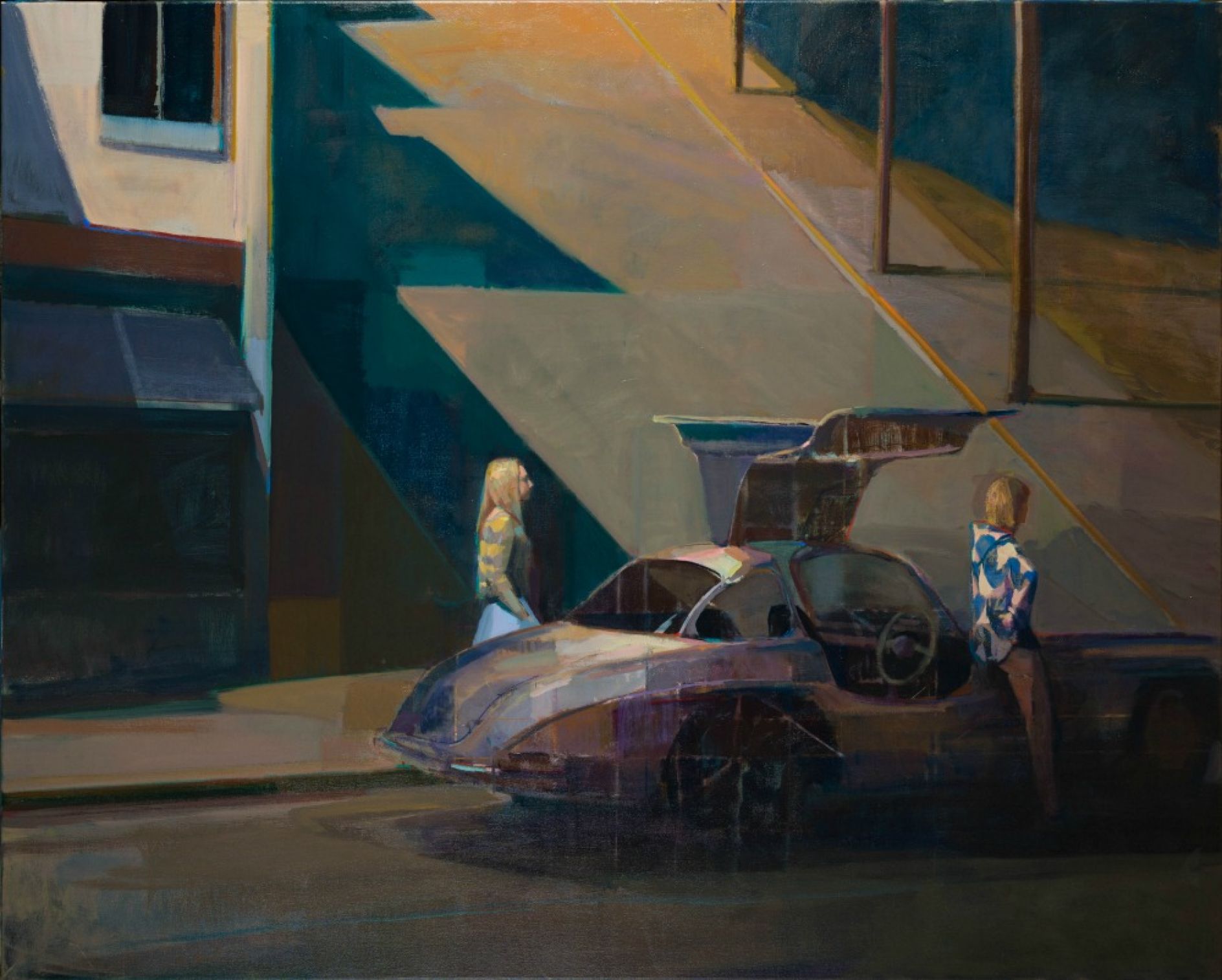 Hiroshi Sato's latest paintings show a quieter San Francisco as people ...