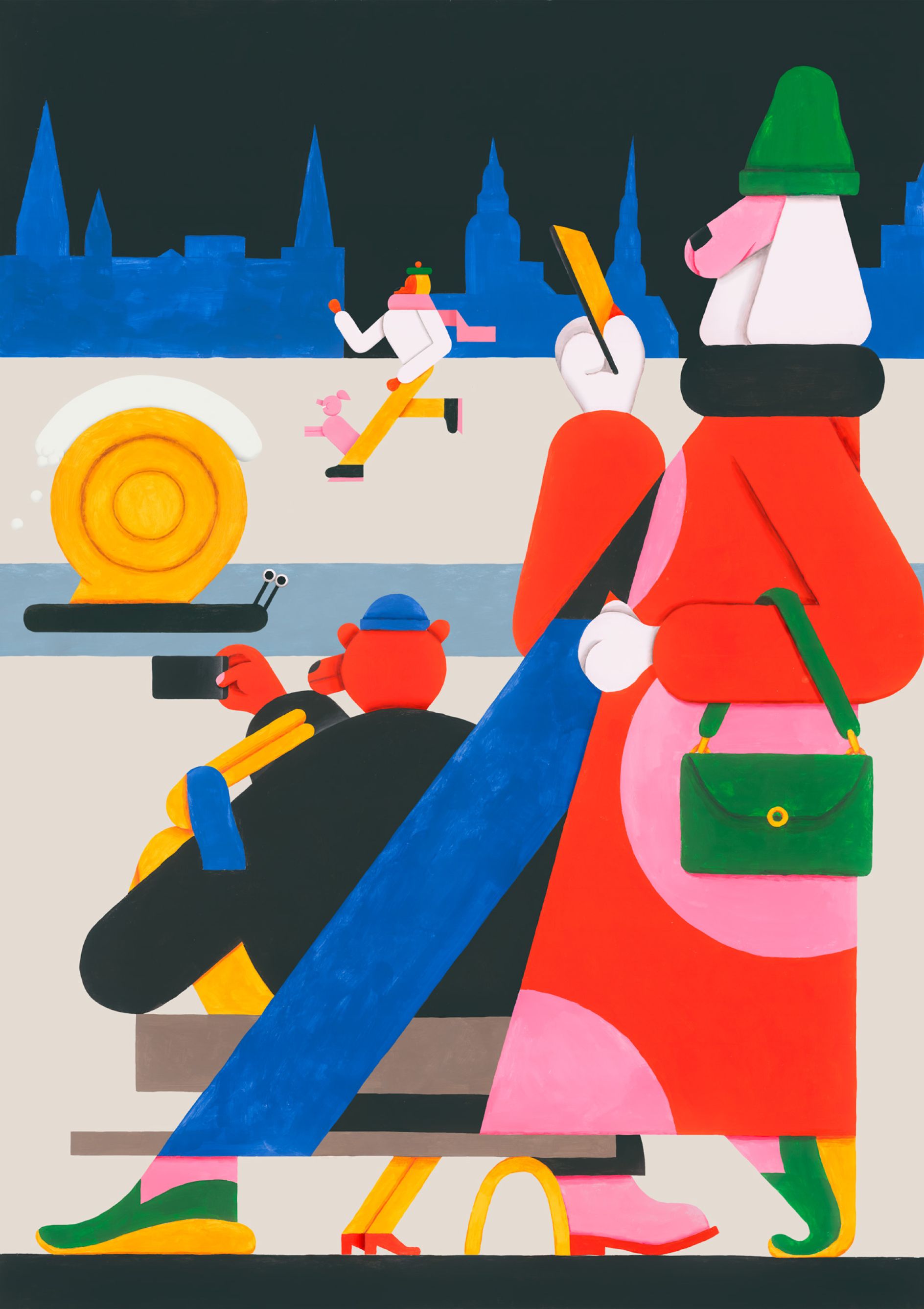 Bright and bubbly illustrations by Roberts Rurans full of bold colours ...