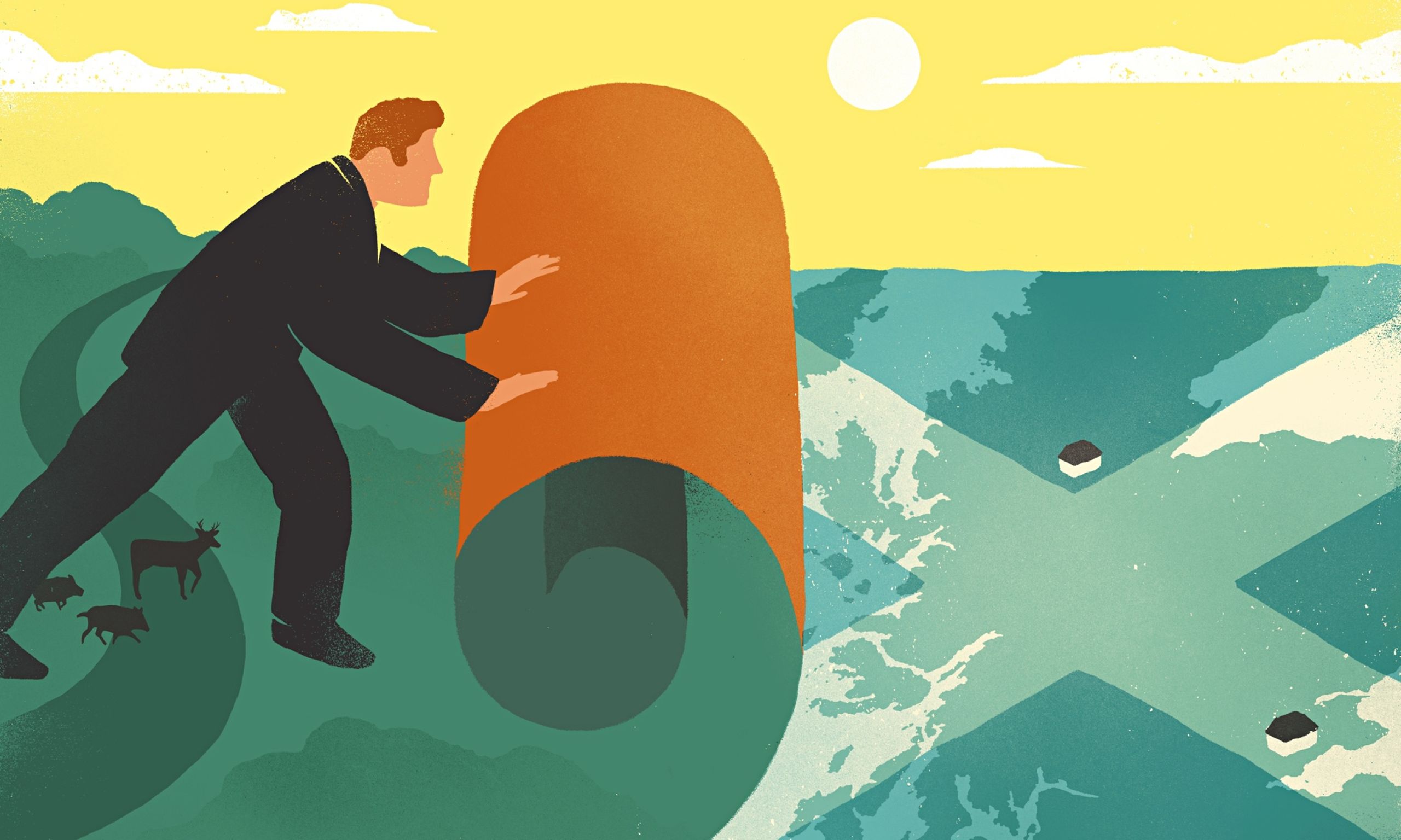Political yet witty illustrations that play with shape and colour by ...
