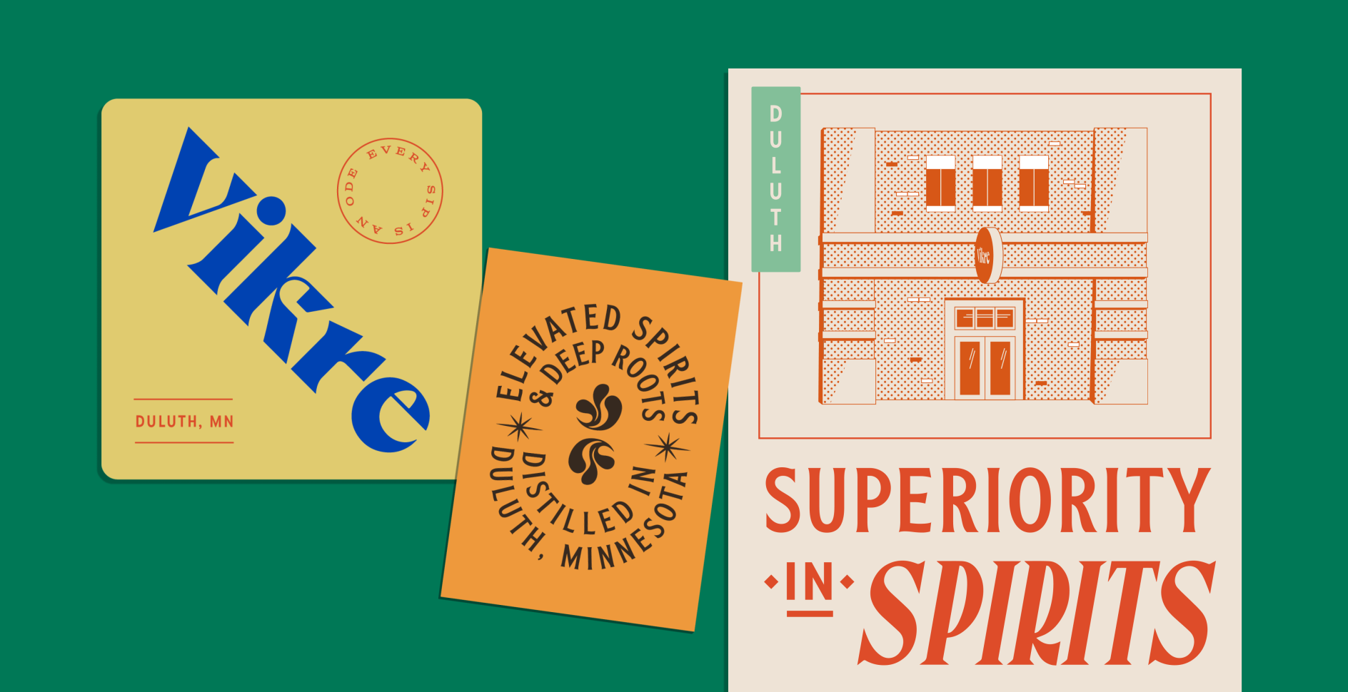 SMAKK crafts quirky branding for Vikre, an organic Minnesota distillery ...