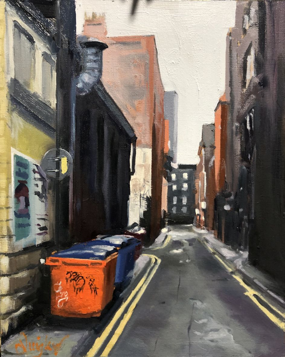 Tom Quigley's atmospheric paintings of Manchester's Northern Quarter and its charming ...