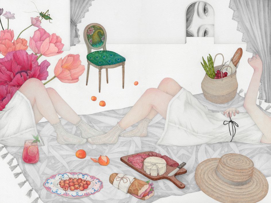 Illustrations by Vicki Ling that explore the feeling of insecurity ...