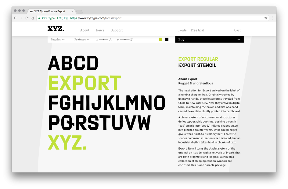 XYZ Type, a new type foundry with a playful website | Creative Boom