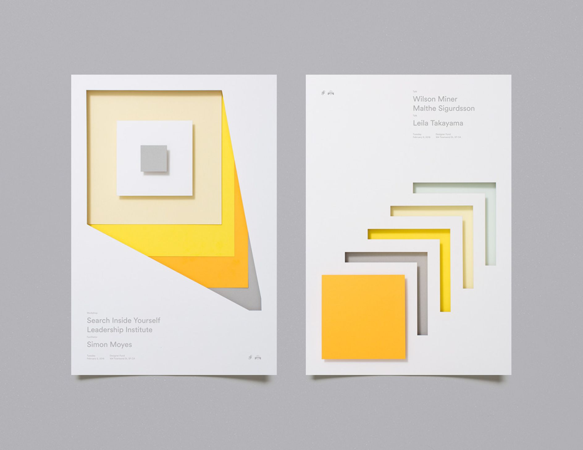 Moniker uses paper to create tactile, abstract posters for Designer ...