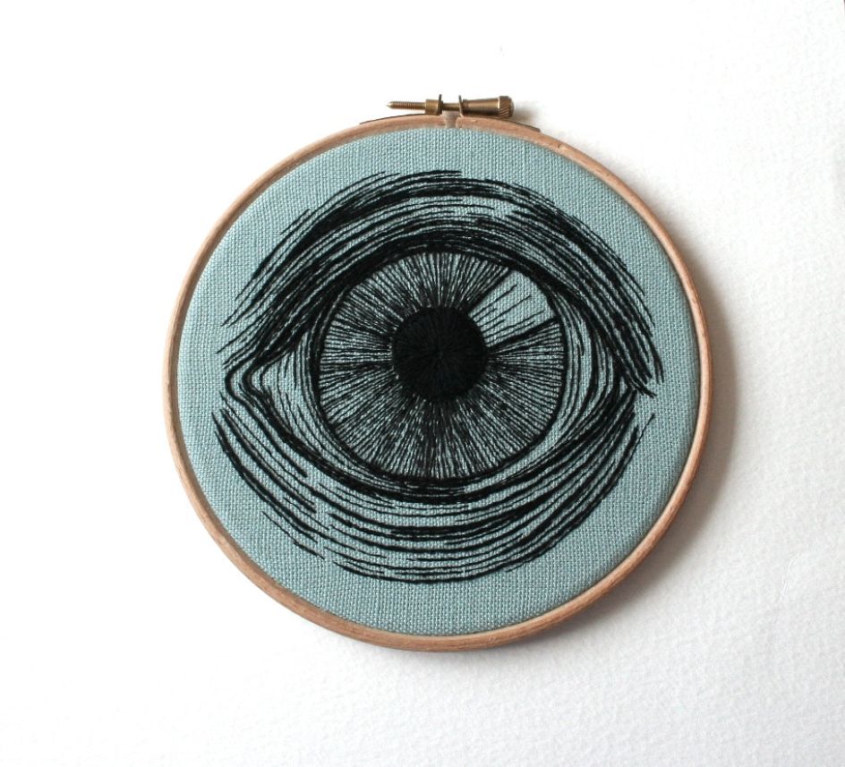 Eye of the Needle: Artist embroiders stunning textile illustrations of ...