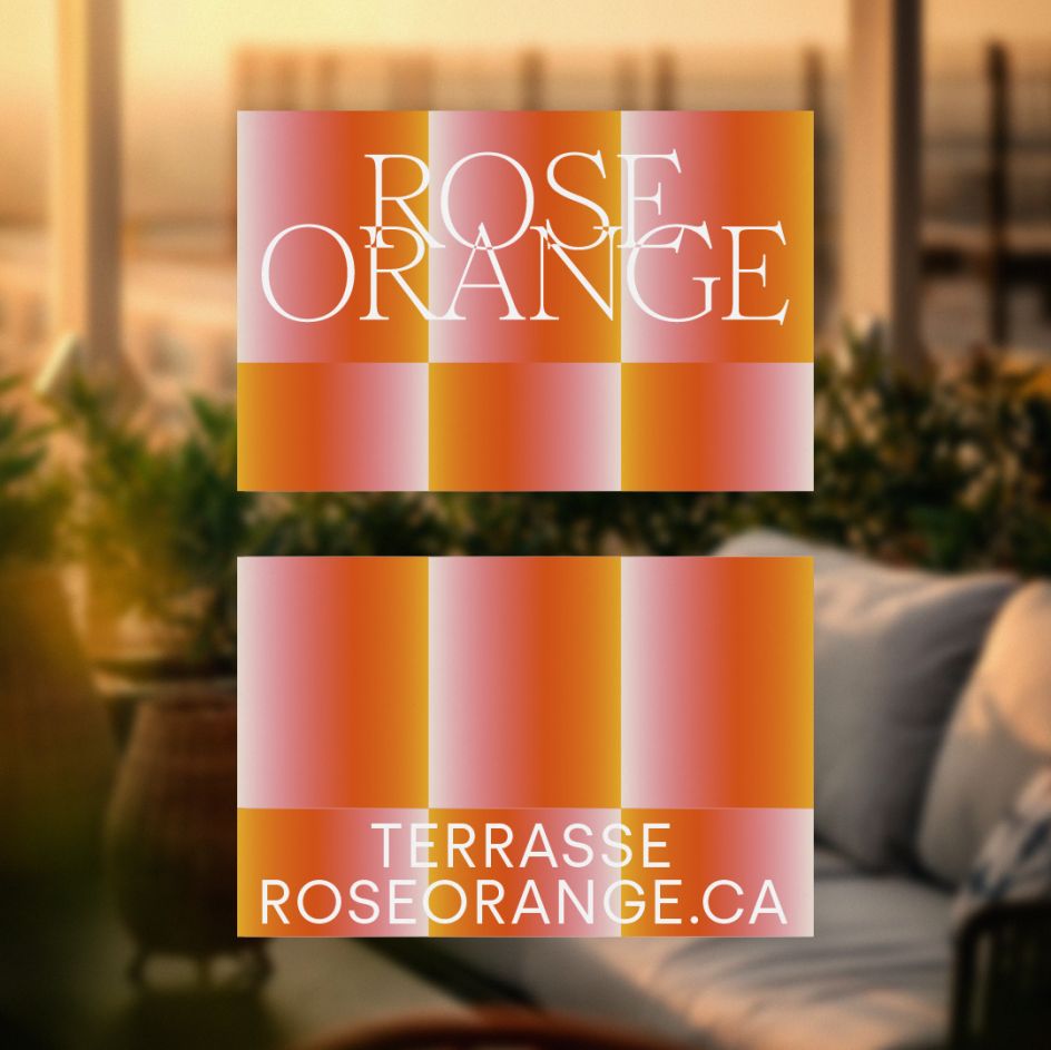 Baillat Studio's identity for Rose Orange terrace is inspired by the ...