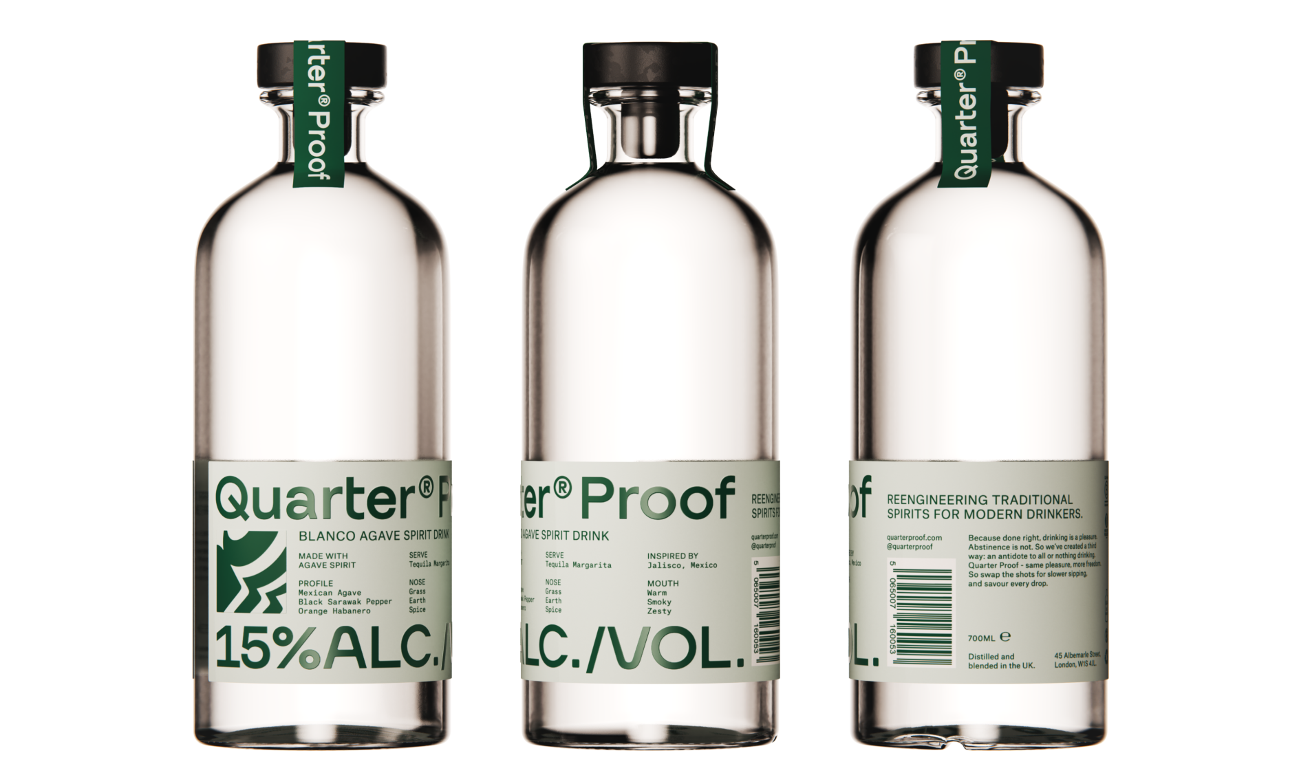 Regular Practice redesigns low-alcohol spirit brand Quarter Proof ...