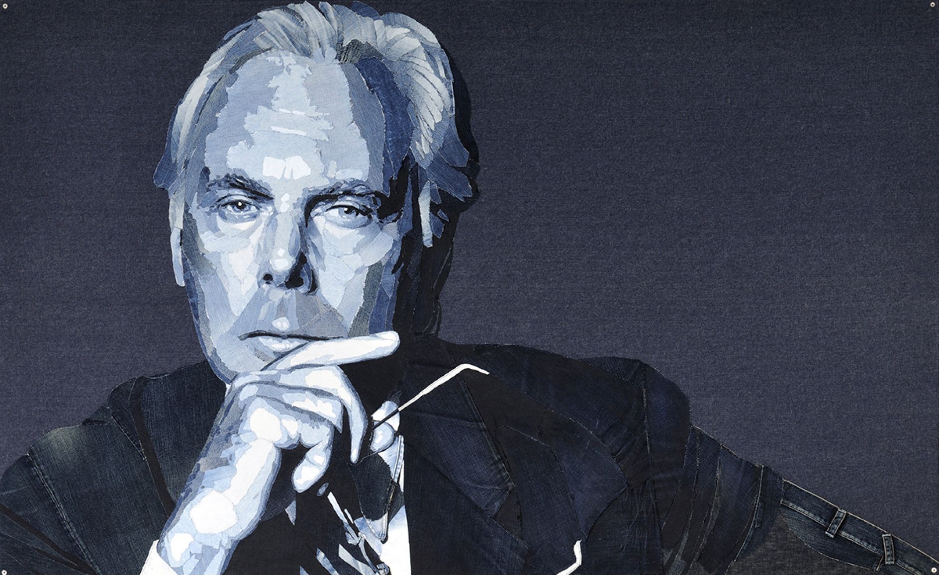 Artist Ian Berry uses scraps of denim jeans as paint to create ...