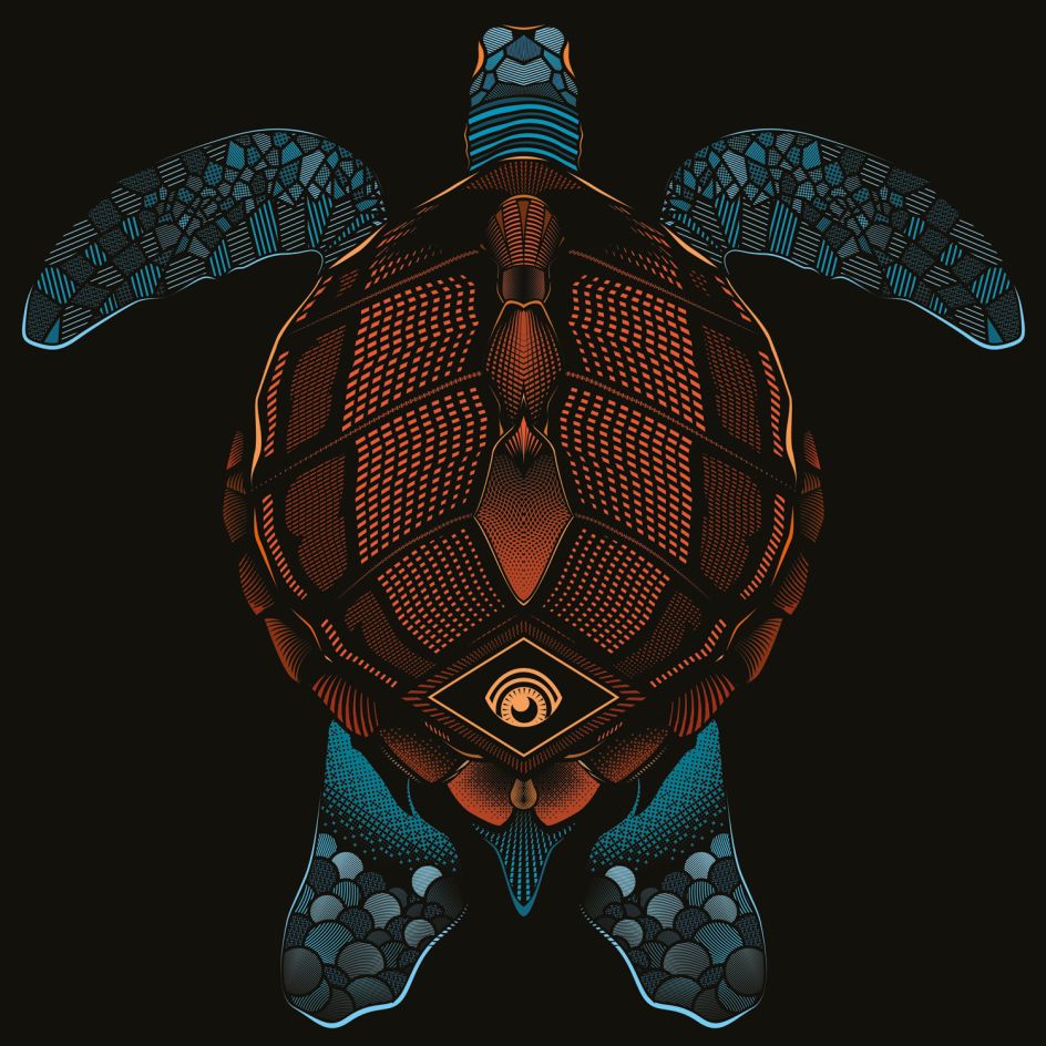 Complicated patterned illustrations of beautiful animals with hundreds ...