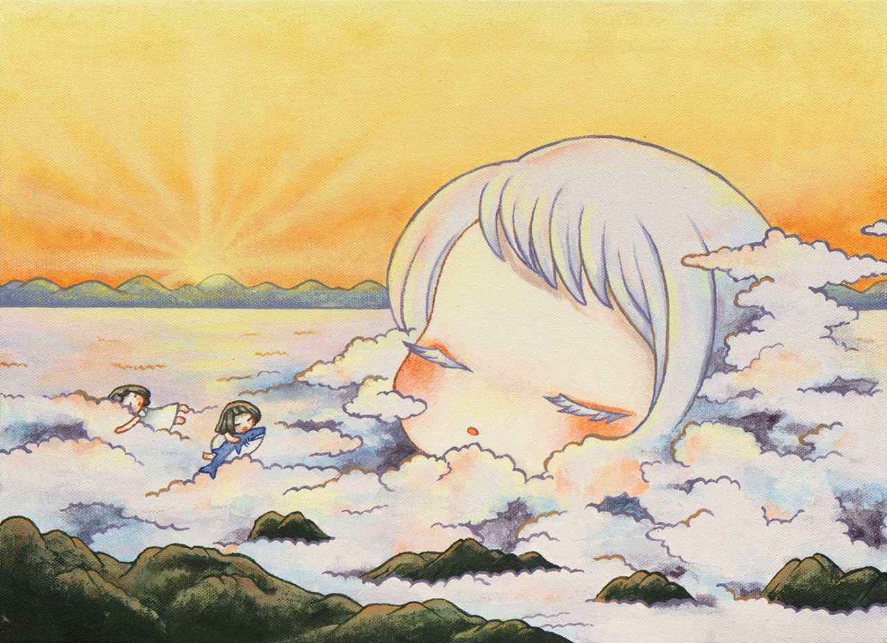 Ryoko Kaneta personifies the elements of nature by painting outsized female figures | Creative Boom