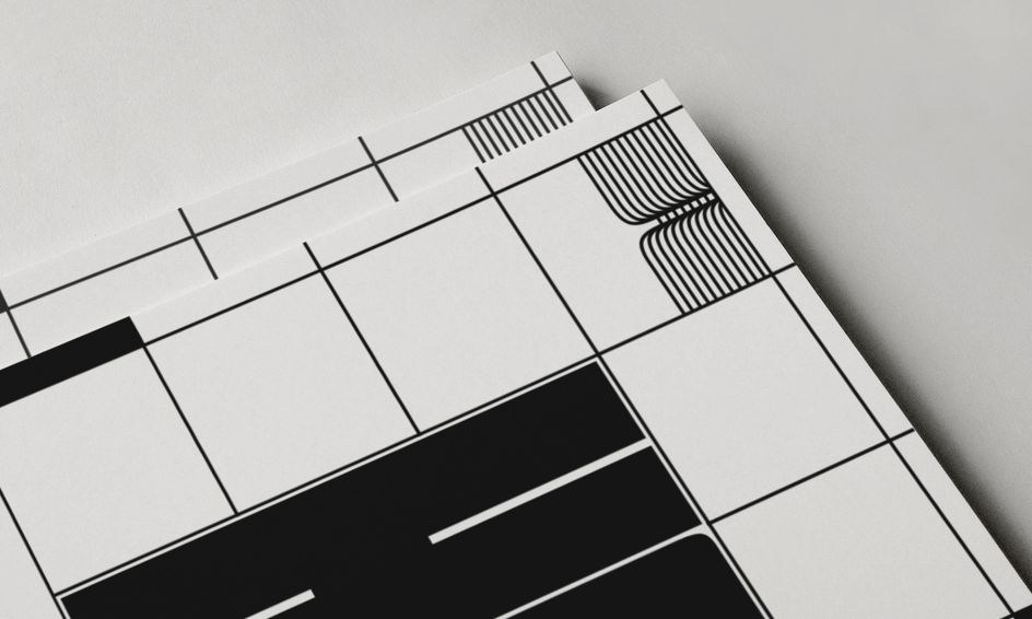 Monochrome poster series deconstructs key elements of graphic design ...