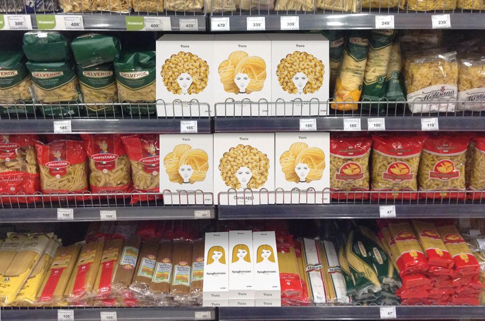 Playful packaging transforms different types of pasta into various ...