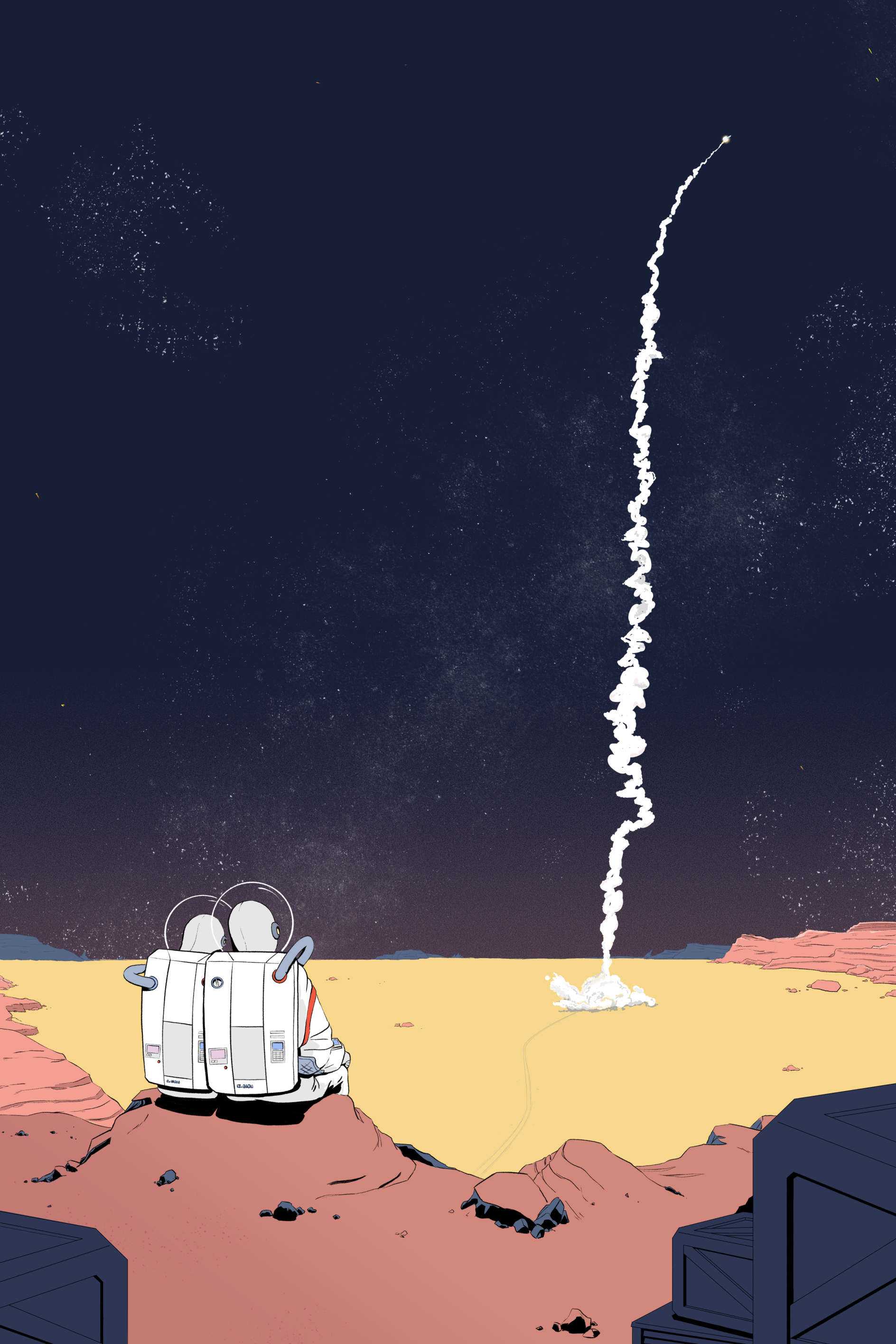 Emil Paun's sci-fi illustrations imagine a more hopeful future for ...