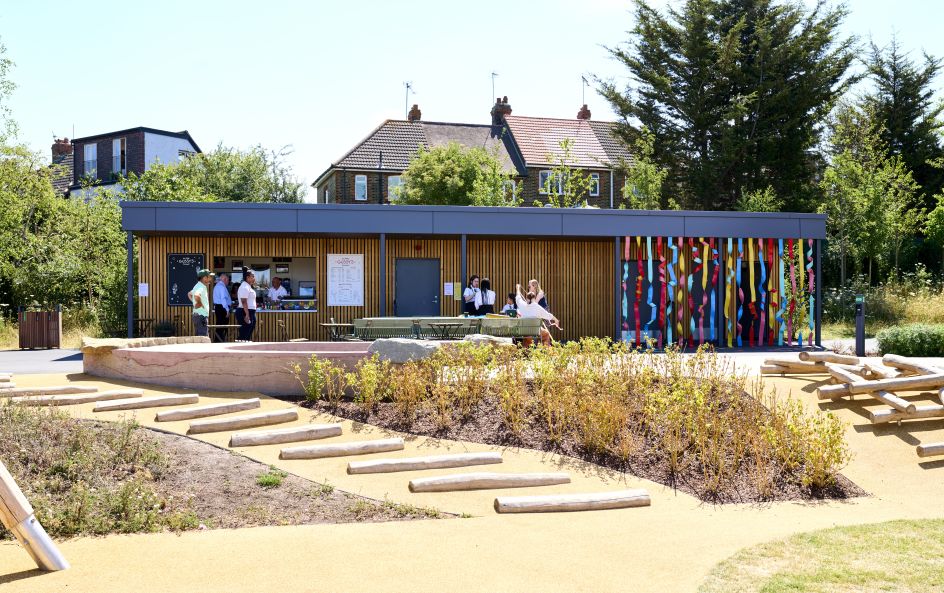 A new sculpture of rainbow-coloured ribbons is amazingly made of steel ...