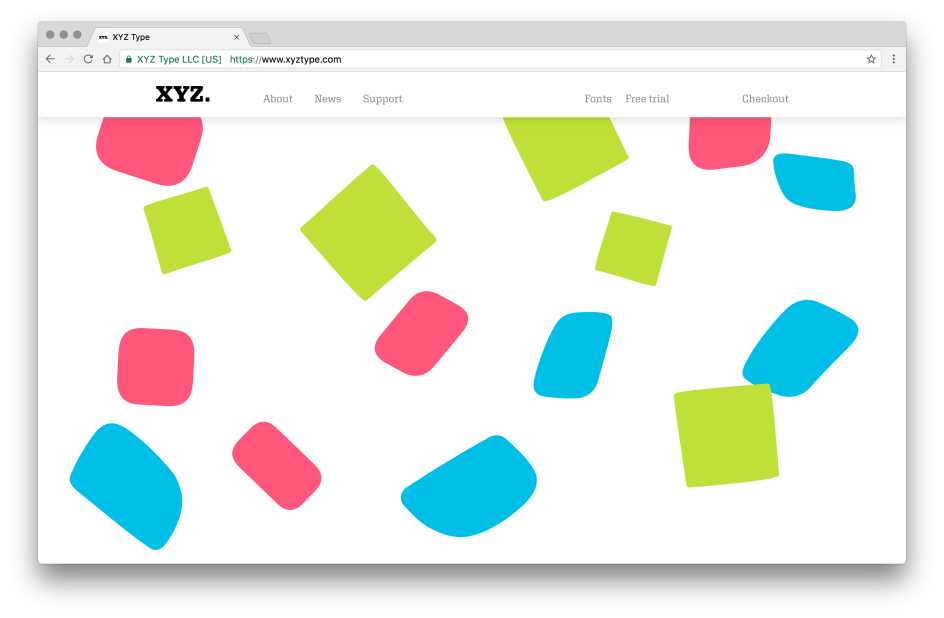 XYZ Type, a new type foundry with a playful website | Creative Boom