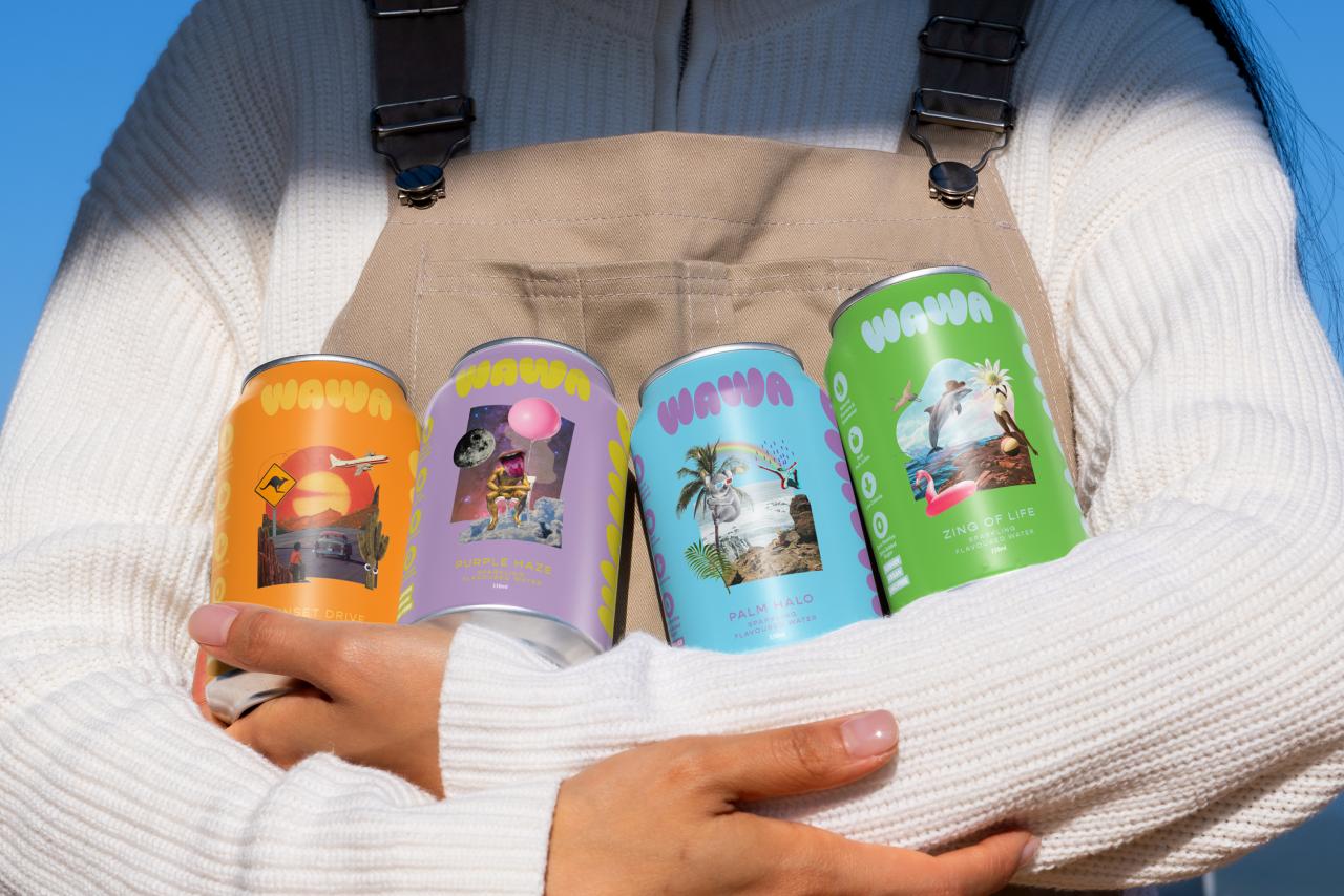 Sparkling water gets a glow-up in WAWA, a playful new drink co-created ...