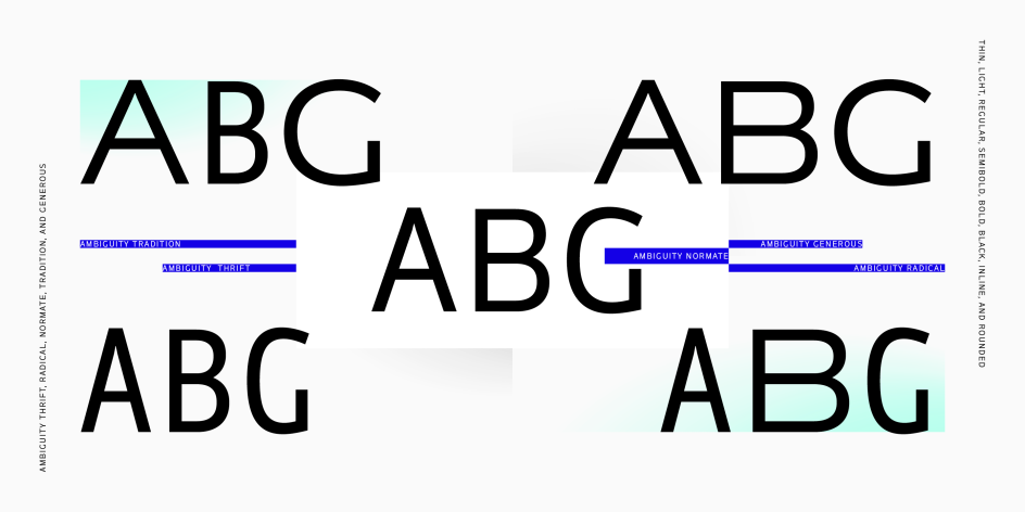 Monotype's next typeface Ambiguity is contentious, confrontational and ...