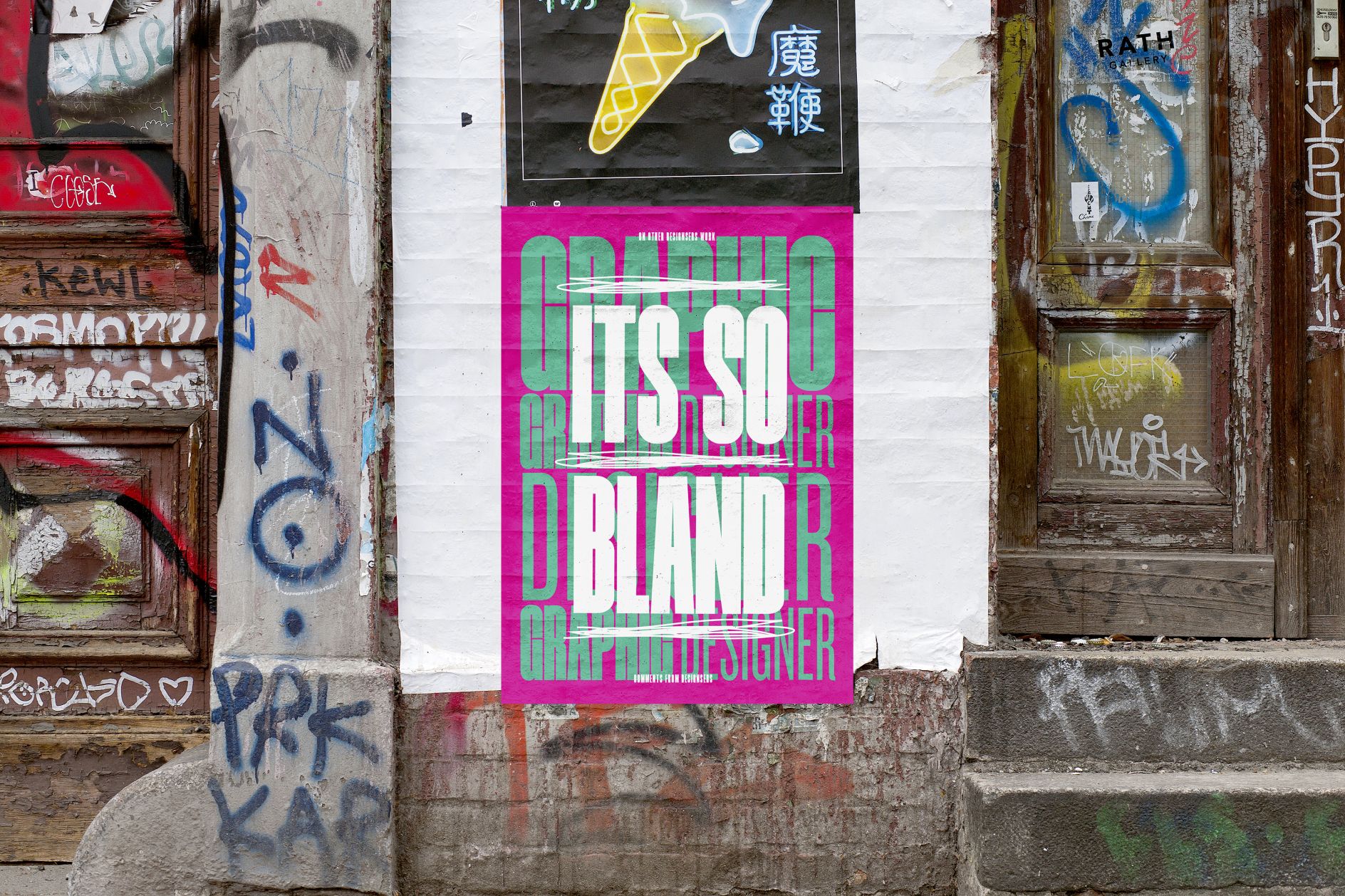 Typographic posters that look at the criticism designers face online ...