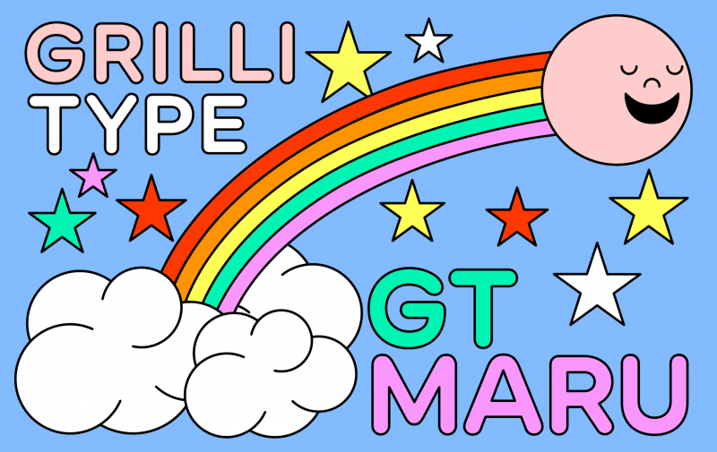 Grilli Type new typeface GT Maru is a wild and wonderful collision of ...
