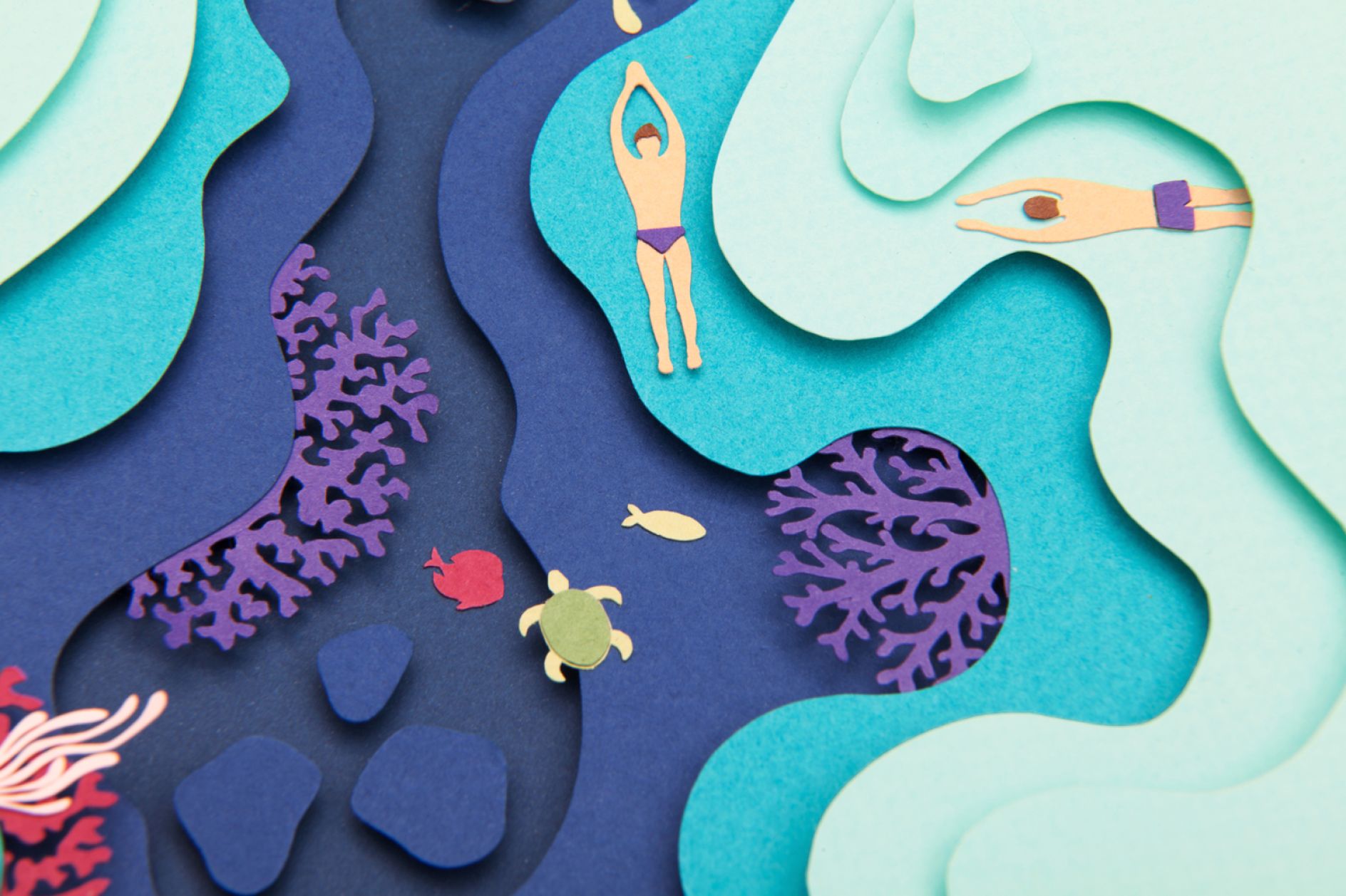 Thailand beach scene made of paper will help you cling on to the last ...