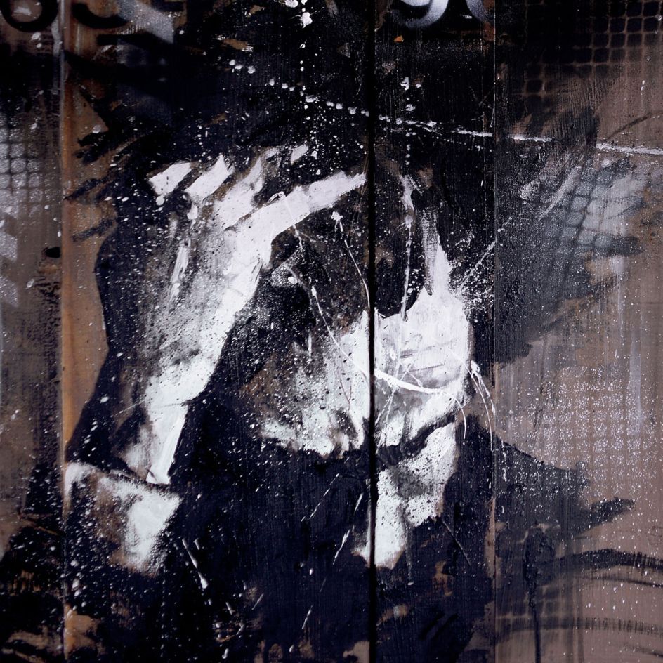 Artist fills a derelict apartment with portraits that pay homage to its ...
