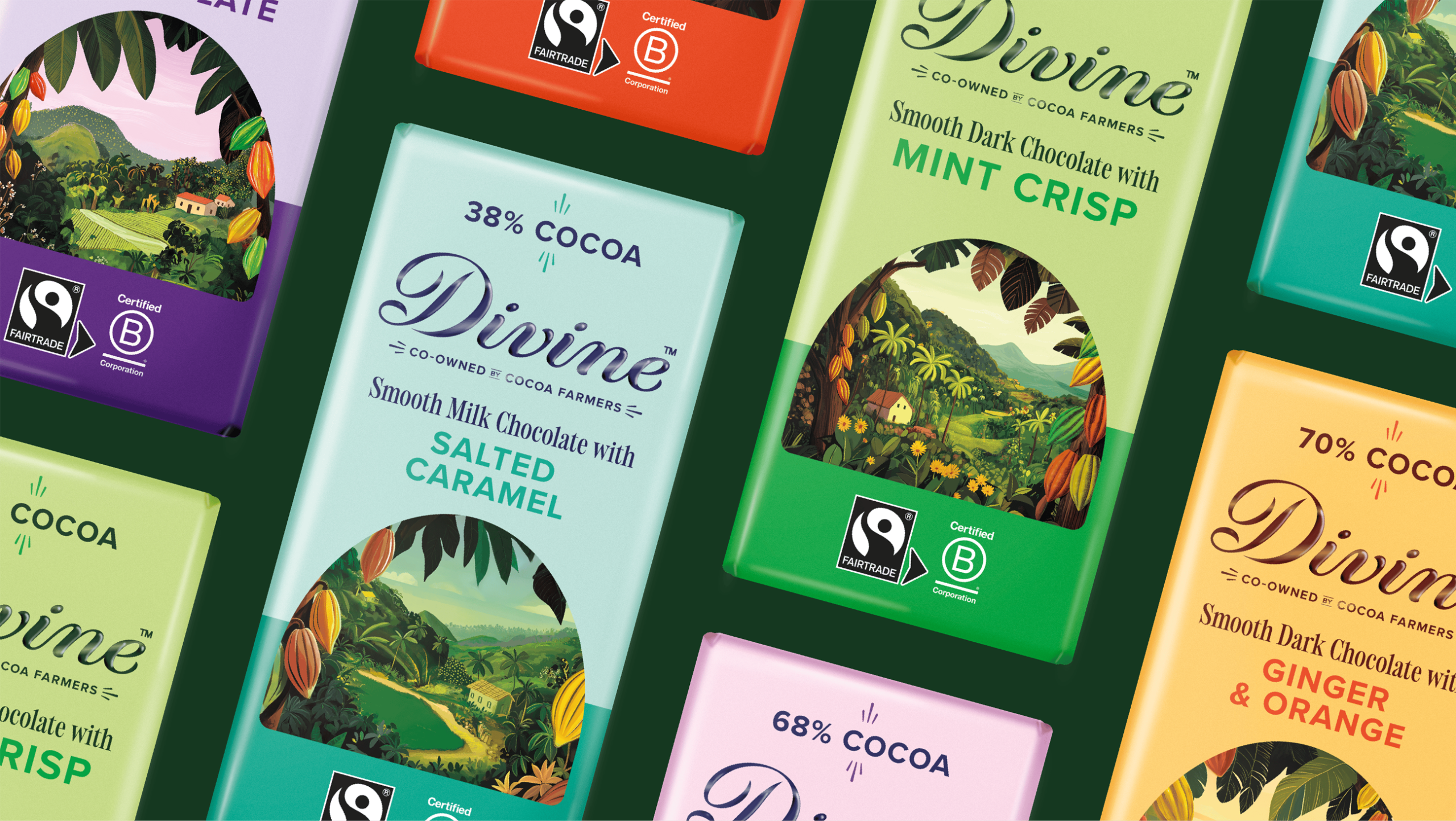 Divine Chocolate goes flavour-first with a bold new identity by Wildish ...