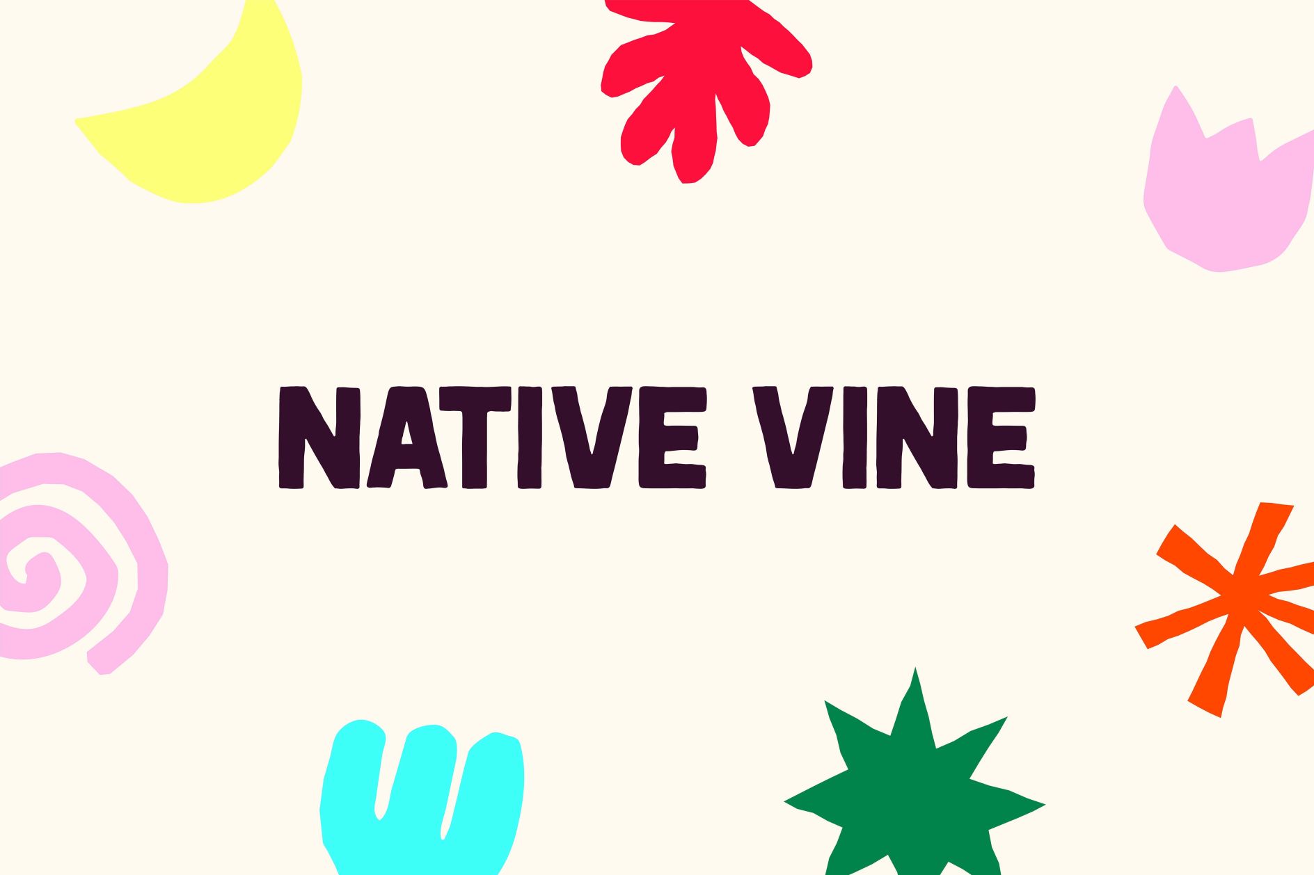 Fiasco's new identity for Native Vine captures the colours, flavours ...