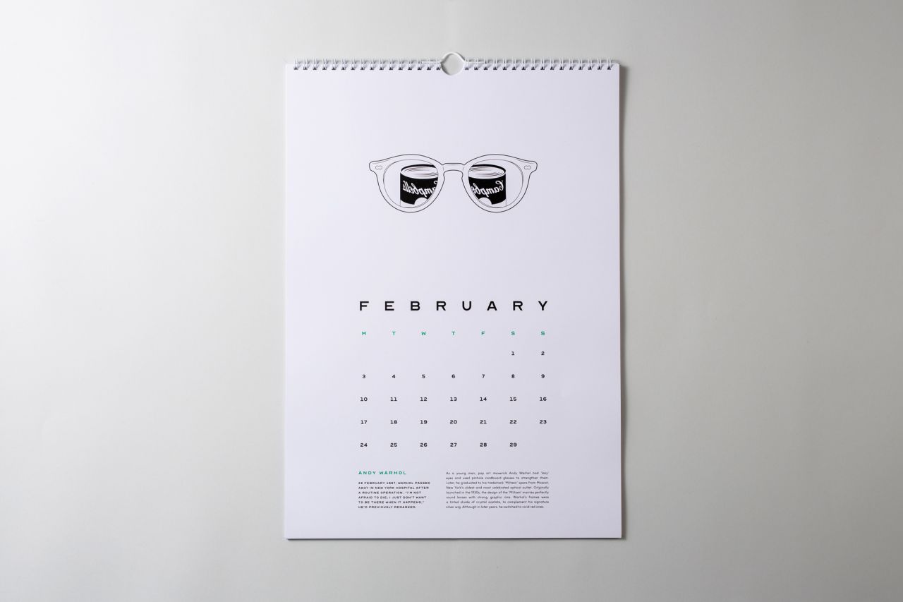 Supple's eye-catching 2020 calendar inspired by famous spectacle ...