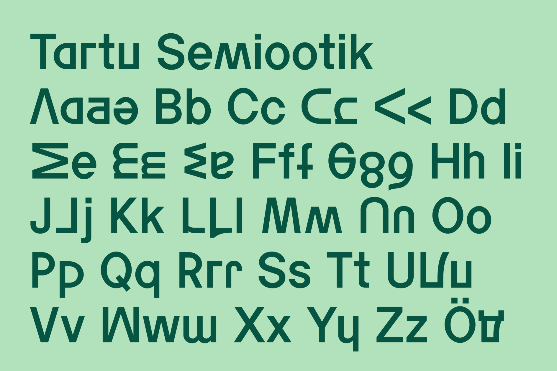 Meet Tüpokompanii, the type foundry redefining letterforms through 'mistakes' and tradition ...