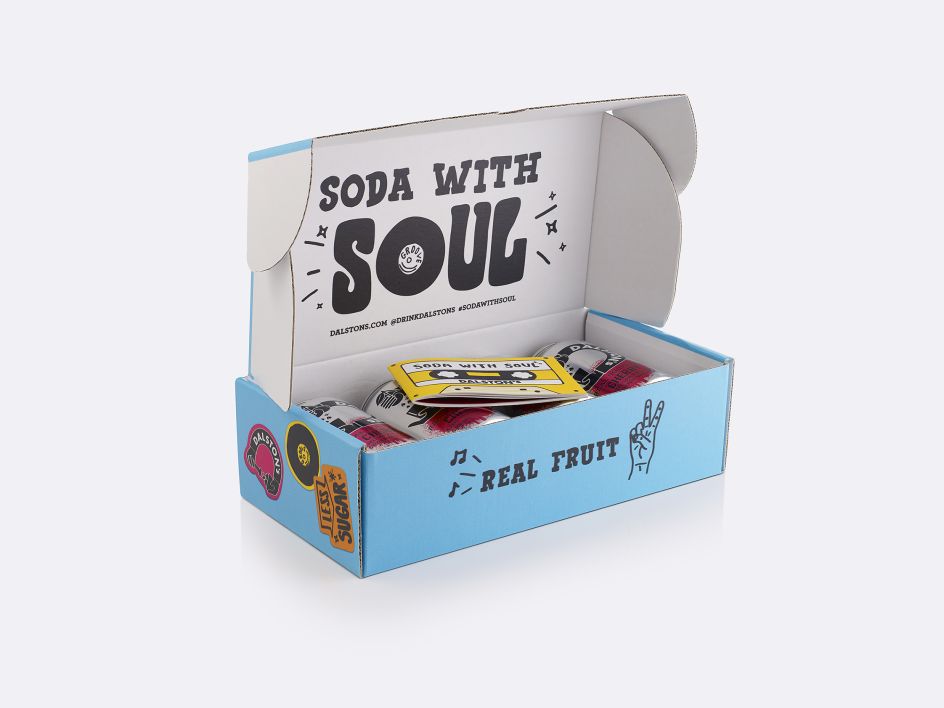 B&B studio design 'boom box' style delivery boxes for Dalston's Soda ...