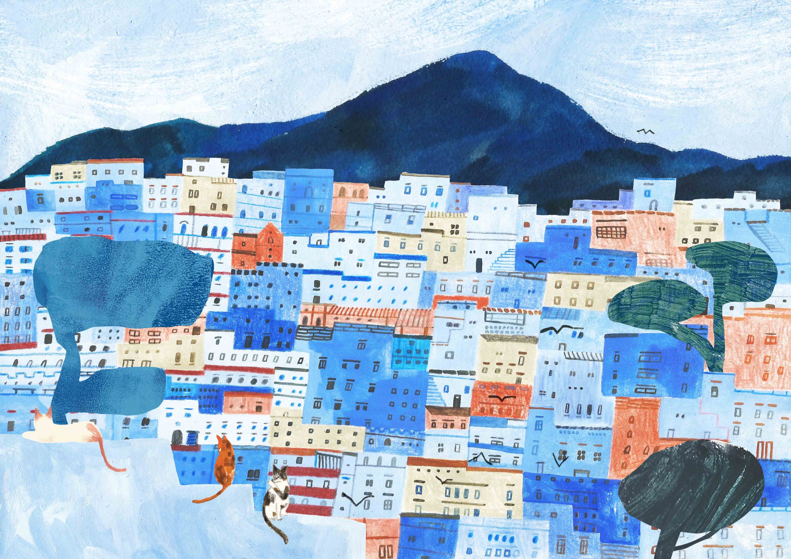 Illustrator Jiatong Liu fuses handcrafted and digital art to explore ...