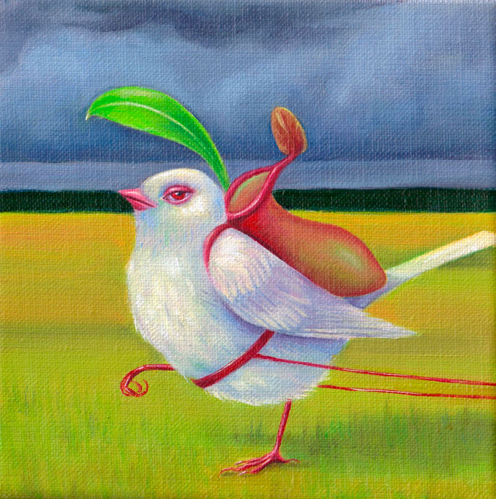 Artist Julia Kuzina paints tiny bird pictures that break free from the ...