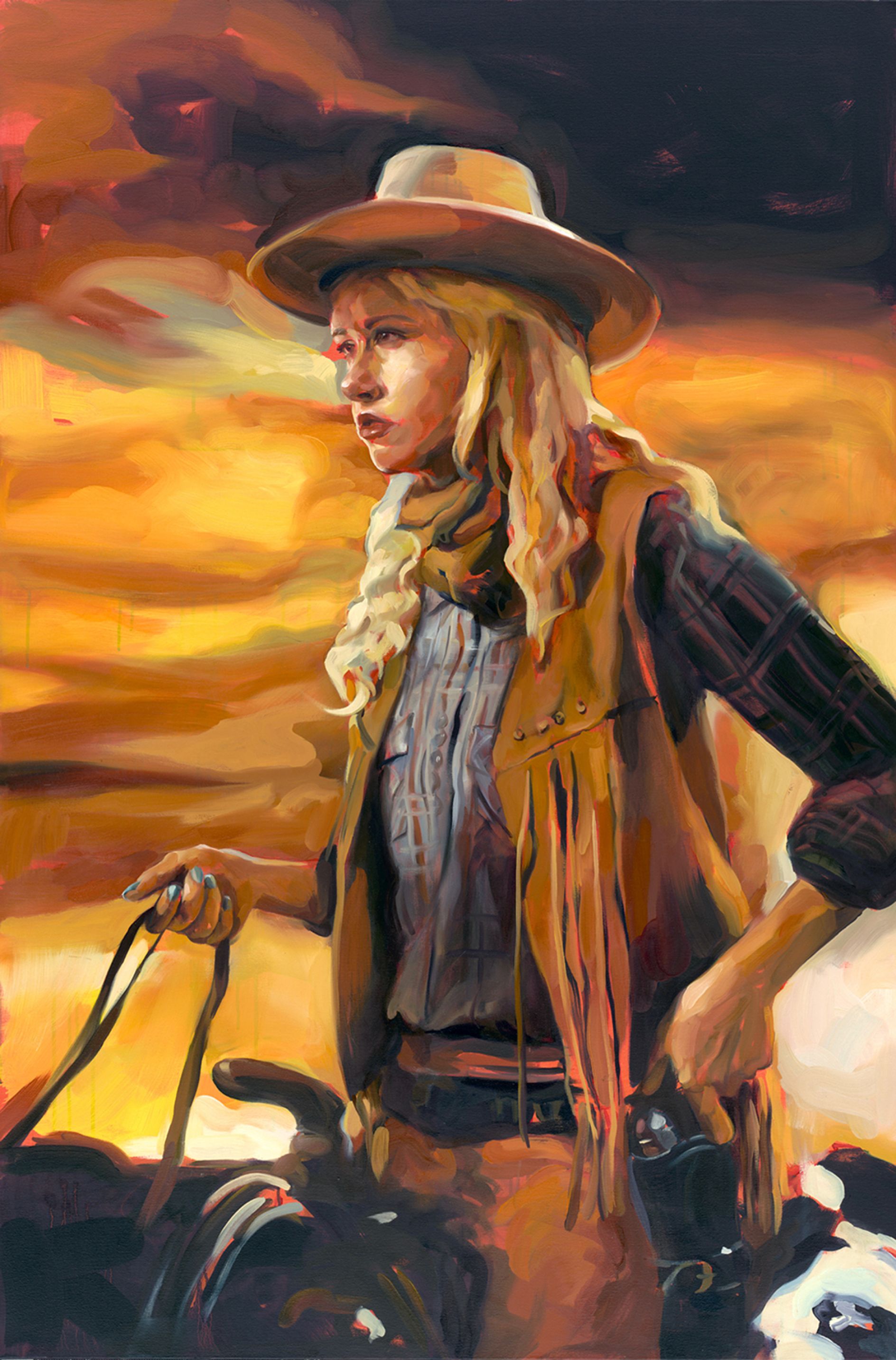 Paintings of female cowboys offer a feminist view of the Wild West ...