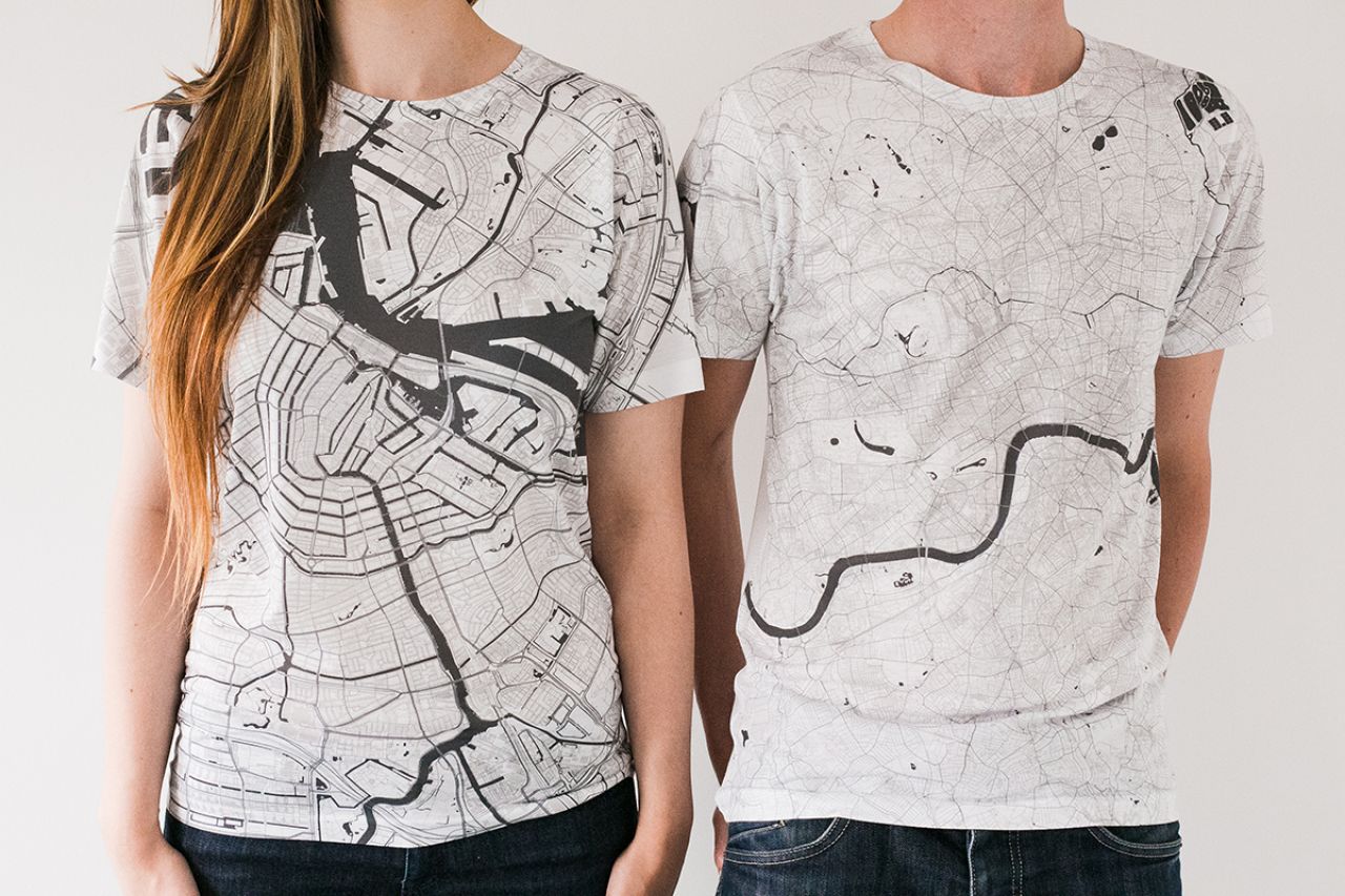 Graphic designer creates Citee Fashion: intricate city maps printed on ...