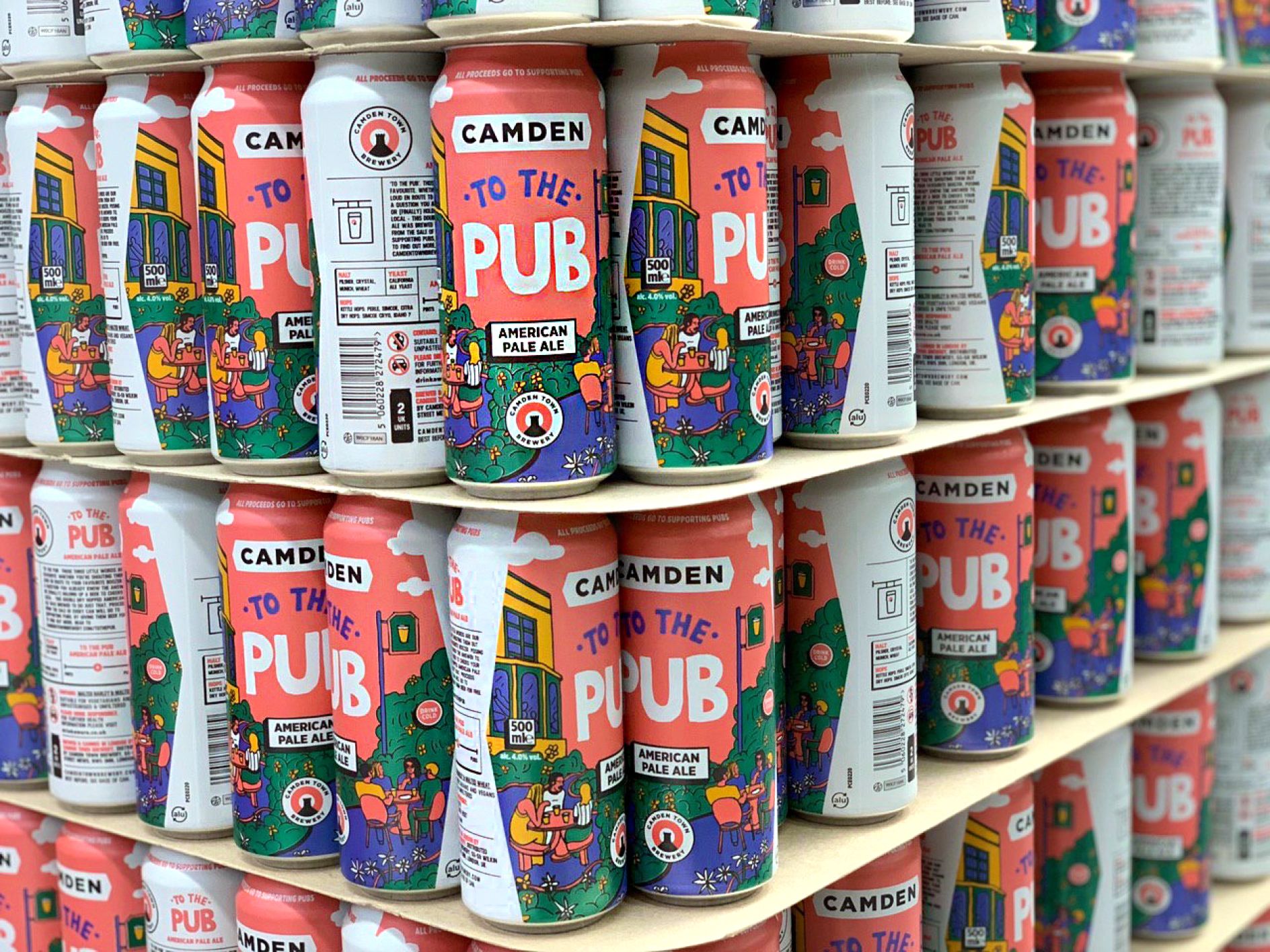 Colourful new beer brand celebrates the return to the pub | Creative Boom