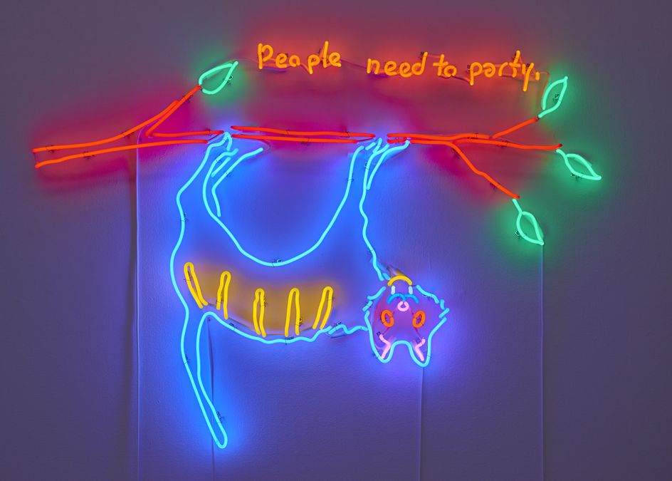 Dan Attoe's neon artworks conflate church and strip club | Creative Boom