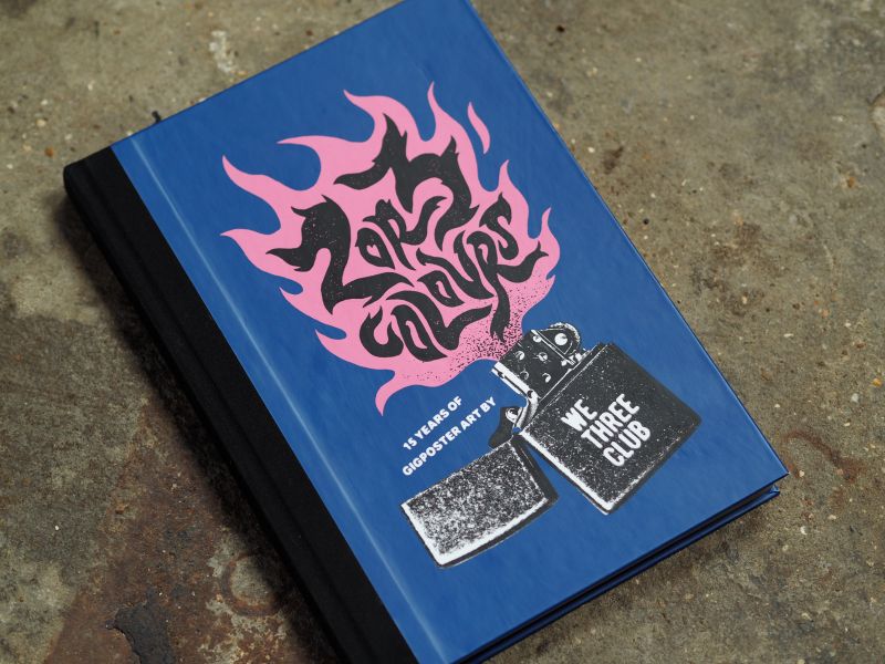 Between the covers of We Three Club's beautiful gig poster book ...