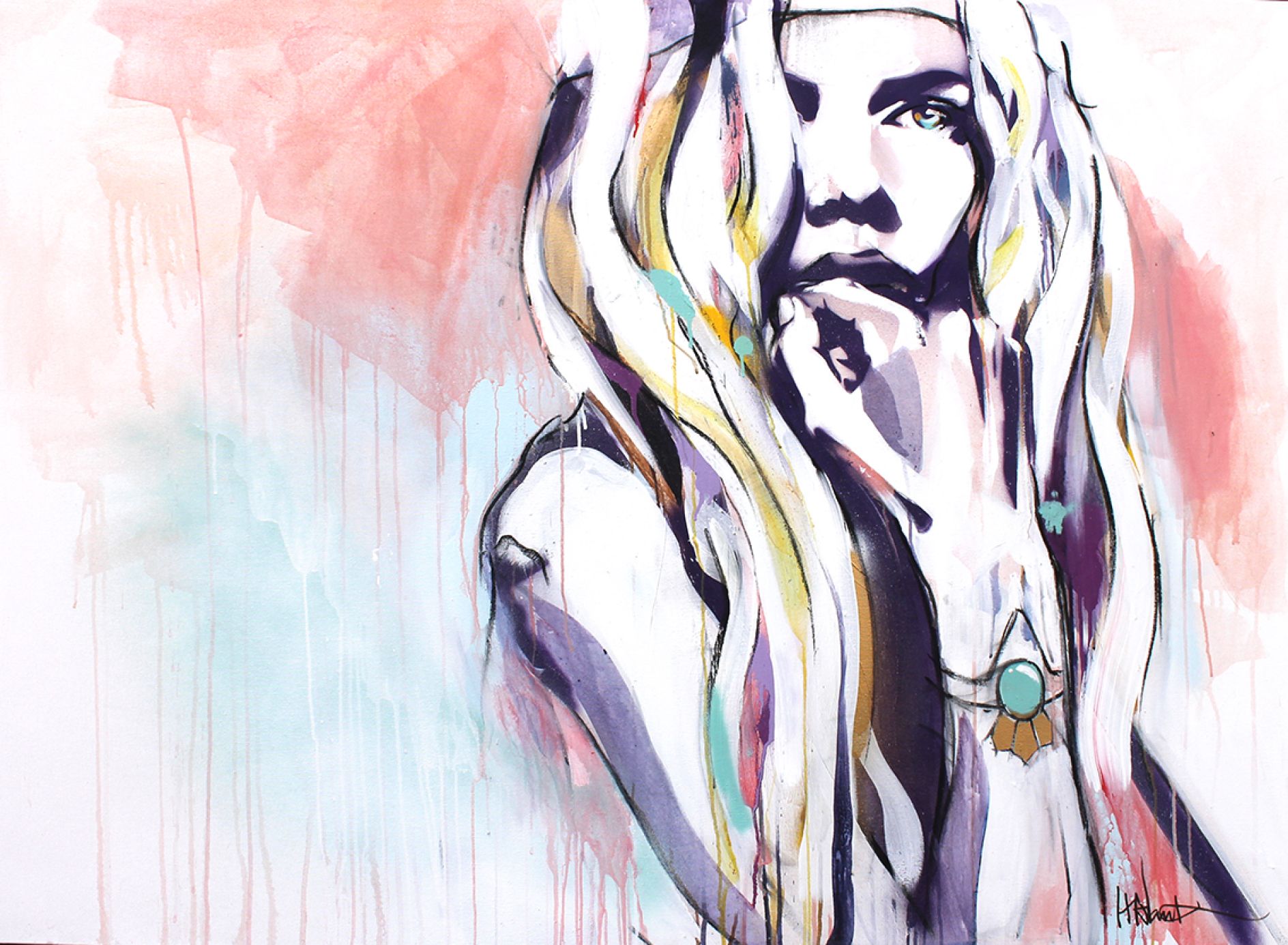 Natural, Beautiful & Strong: Urban street art portraits of tranquil ...