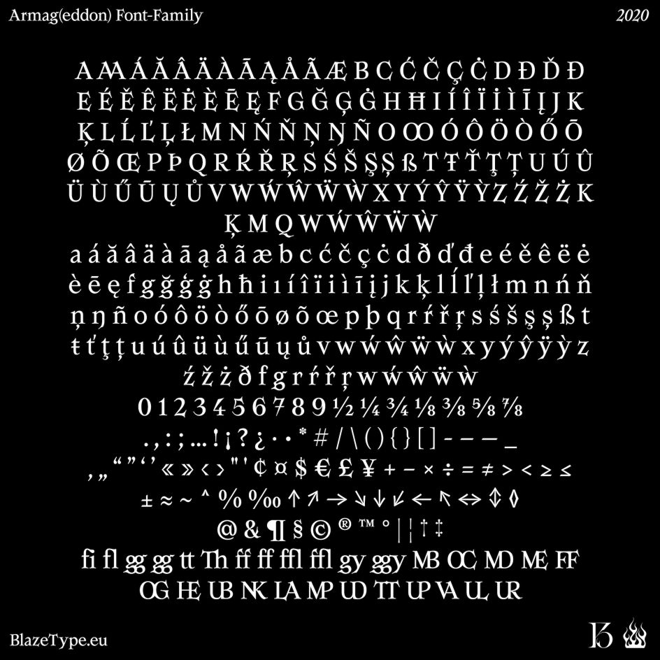 Meet Armag(eddon) – a Blaze Type font inspired by the end of the world ...